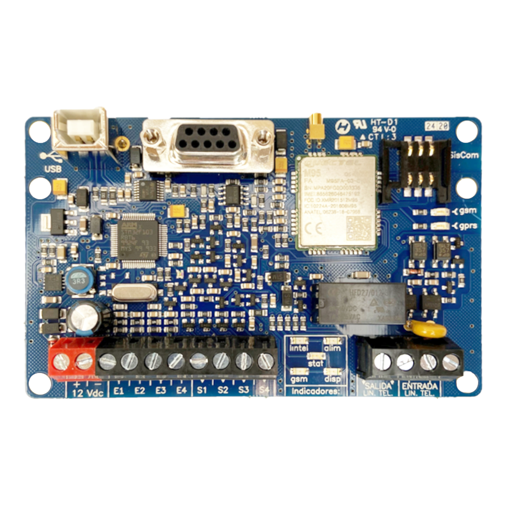 Transmisor de alarmas universal GSM-GPRS. Alimentación a 12V. Incluye ...