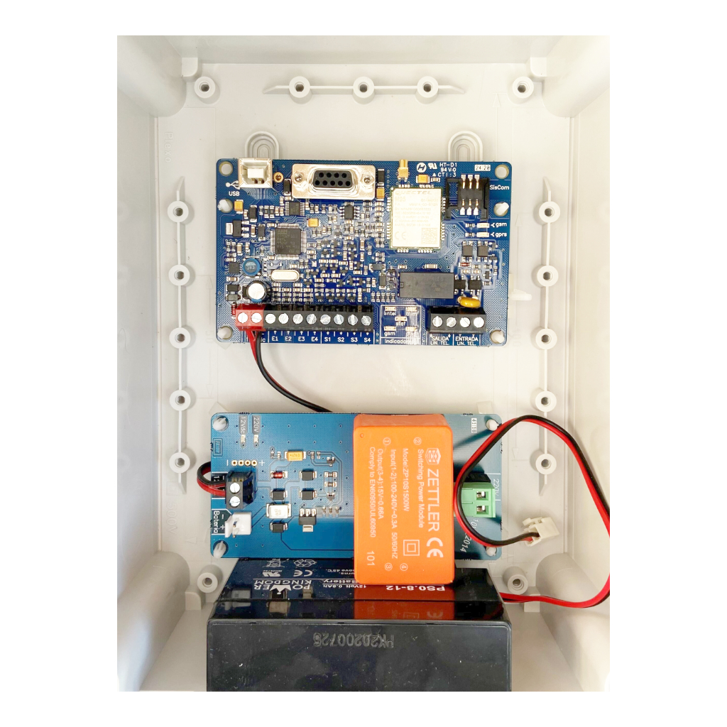 Transmisor de alarmas universal GSM-GPRS. Alimentación a 220V. Incluye ...