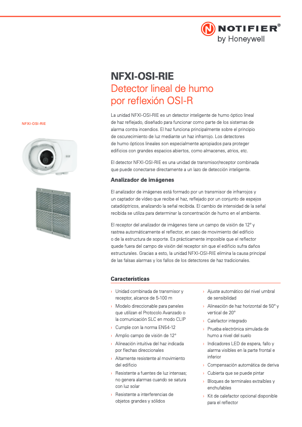 NFXI-OSI-RIE - Ficha Técnica Notifier | IBD Global España mayorista ...