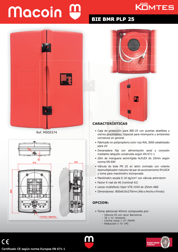 M000374 - Ficha Técnica Extinción | IBD Global España mayorista CCTV y ...