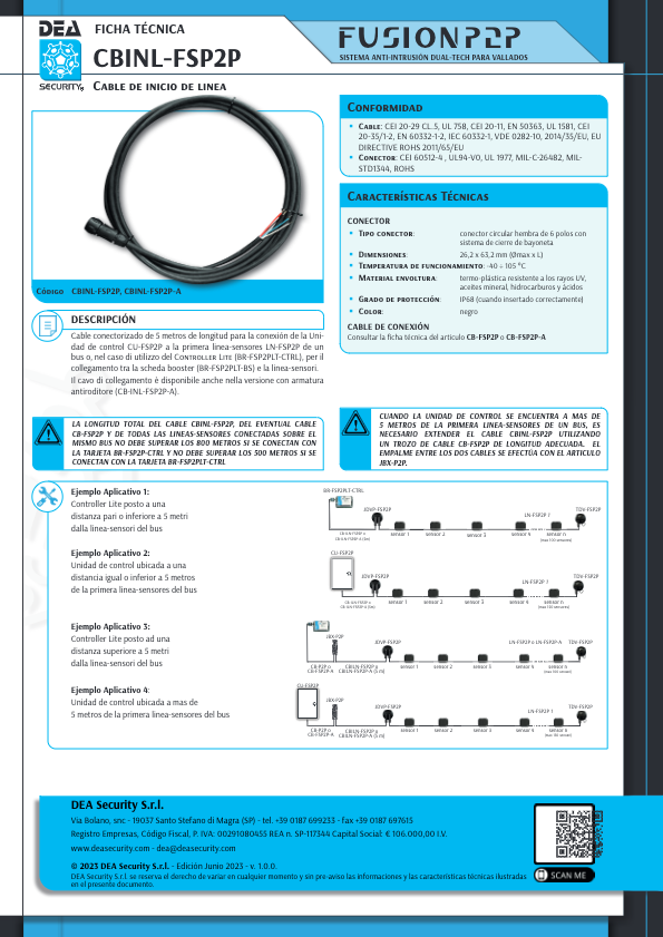 CBINL-FSP2P - Ficha Técnica DEA Security | IBD Global España mayorista ...