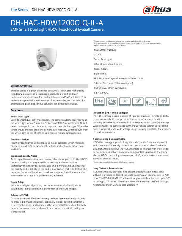 HAC-HDW1200CLQ-IL-A-0280B-S6 - Ficha Técnica Dahua | IBD Global España mayorista CCTV y ...