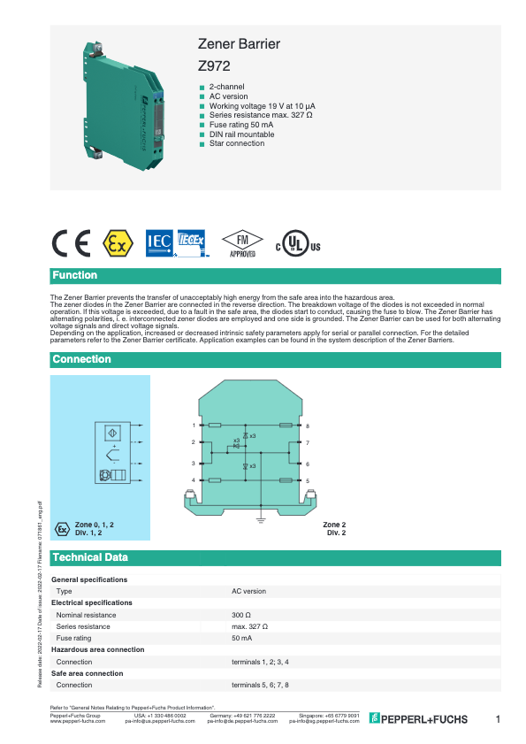 Z972 - Ficha Técnica Notifier | IBD Global España mayorista CCTV y distribuidor oficial Dahua ...