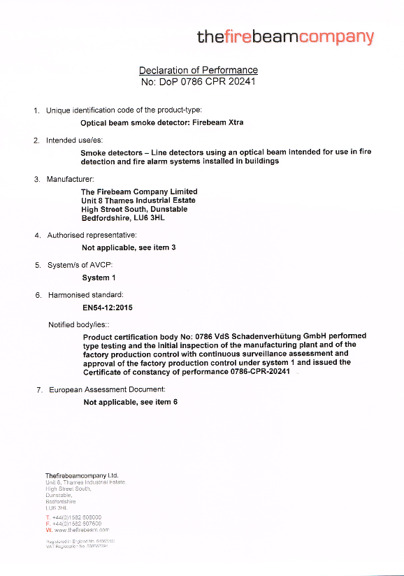 BDH110 - Certificado DoP | IBD Global España mayorista CCTV y ...