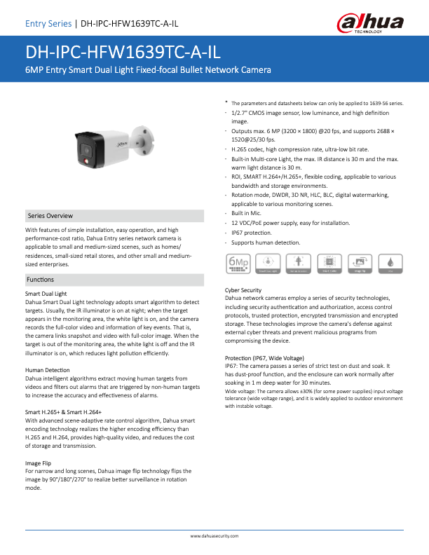 IPC-HFW1639TC-A-IL-0280B-S6 - Ficha Técnica Dahua | IBD Global España mayorista CCTV y ...