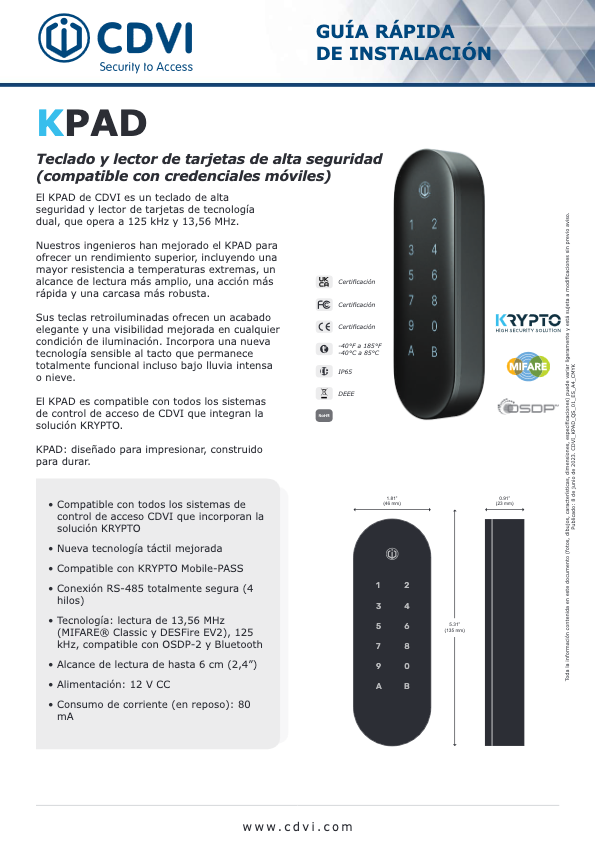 KPAD - Manual Instalación | IBD Global España mayorista CCTV y ...