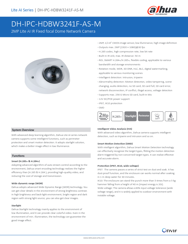 IPC-HDBW3241F-AS - Ficha Técnica Dahua | IBD Global España mayorista CCTV y distribuidor oficial ...