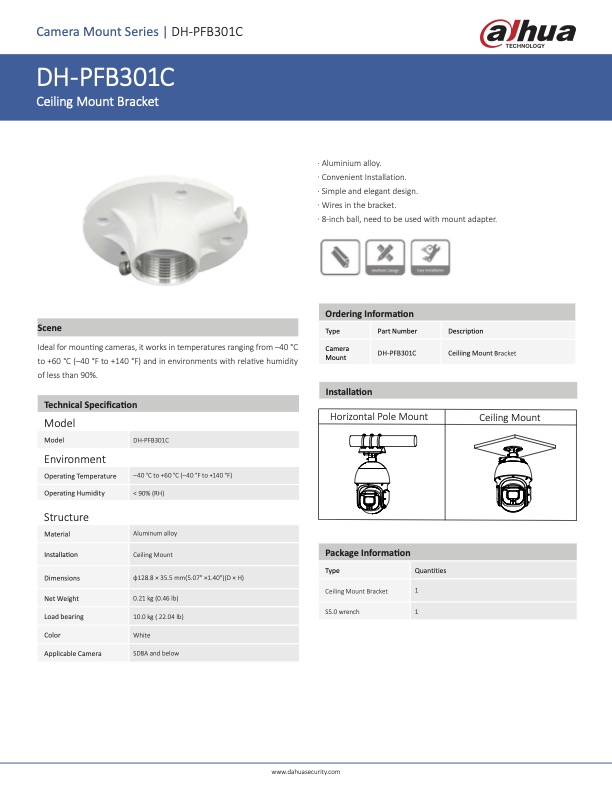 PFB301C - Ficha Técnica Dahua | IBD Global España mayorista CCTV y ...