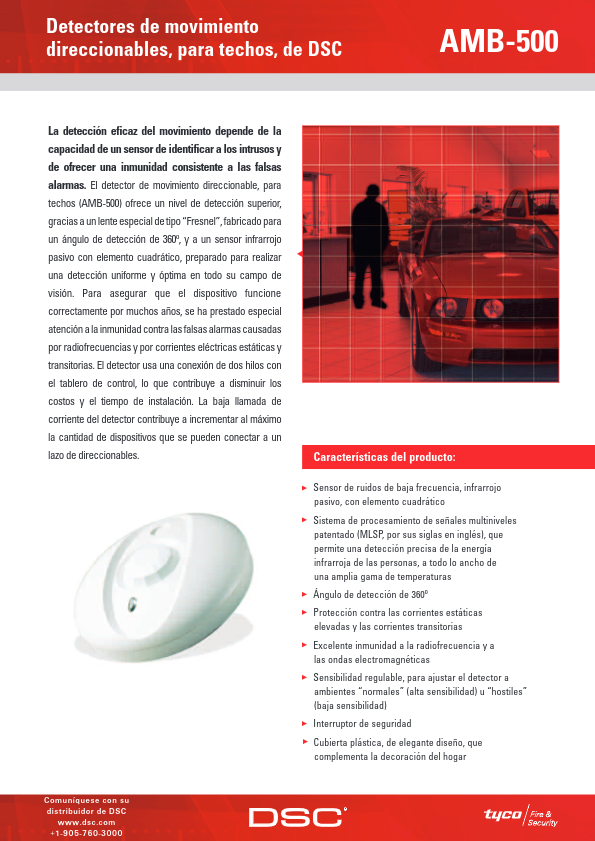 AMB-500 - Ficha Técnica DSC | IBD Global España mayorista CCTV y ...