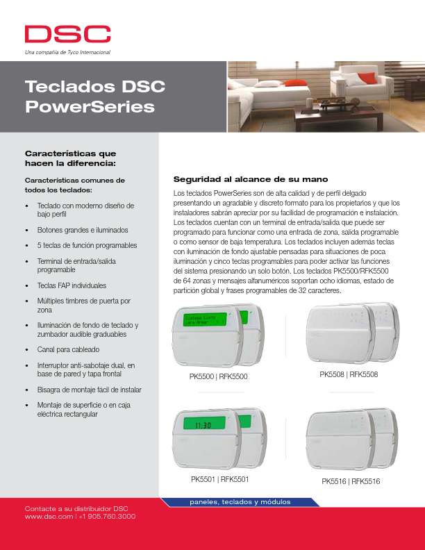 PK5516E1 - Ficha Técnica DSC | IBD Global España mayorista CCTV y ...