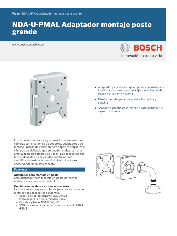 NDA-U-PMAL - Ficha Técnica Bosch | IBD Global España mayorista CCTV y ...