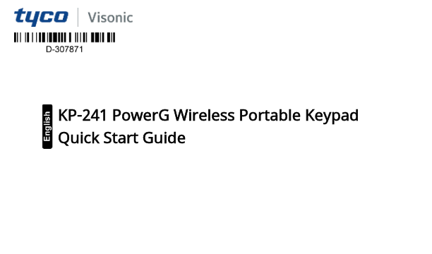 KP-241 - Ficha Técnica Visonic | IBD Global España mayorista CCTV y distribuidor oficial Dahua ...