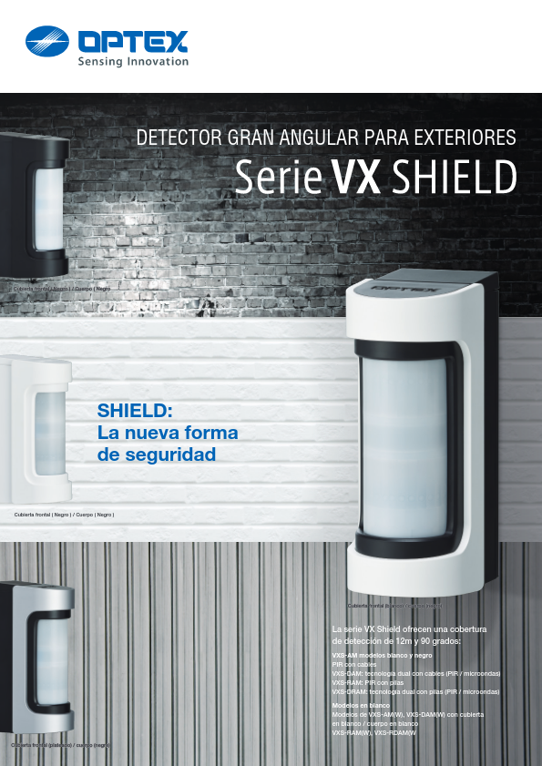 VXS-RDAM-X5-W - Ficha Técnica Optex | IBD Global España mayorista CCTV ...