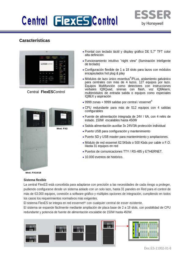 FX-FlexEs - Ficha Técnica ESSER | IBD Global España mayorista CCTV y ...