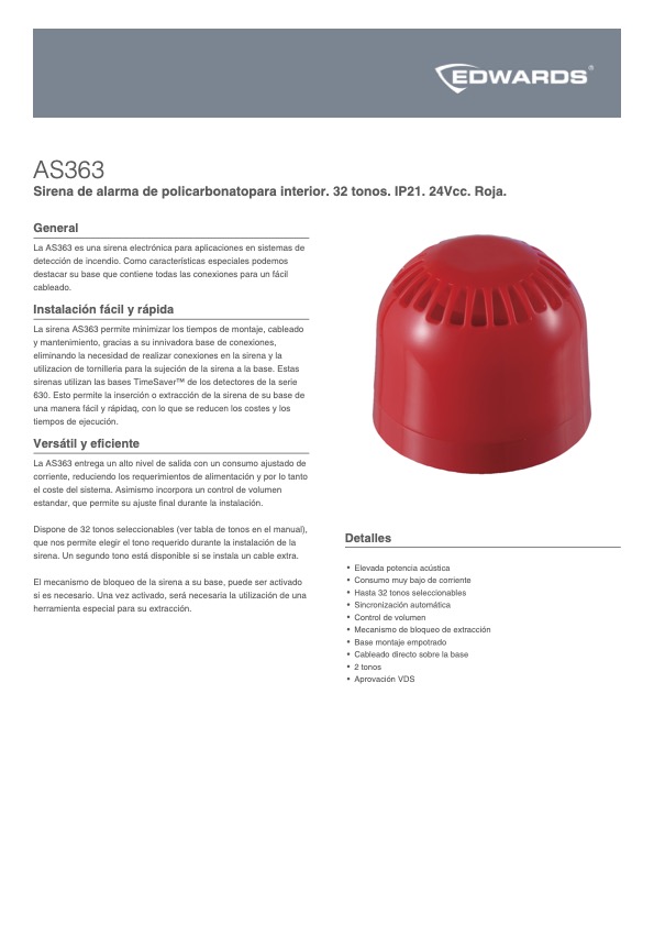 AS363 - Ficha Técnica Kilsen | IBD Global España mayorista CCTV y ...