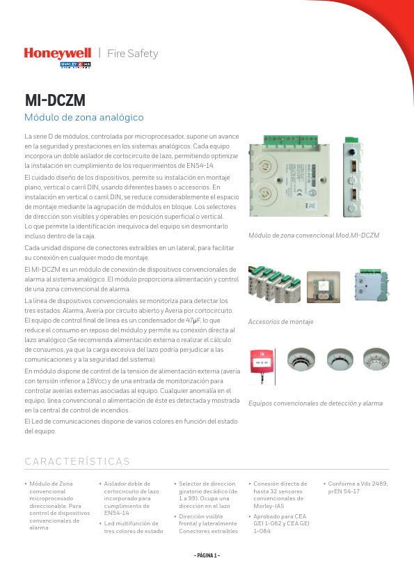 MI-DCZME - Ficha Técnica Morley | IBD Global España mayorista CCTV y ...