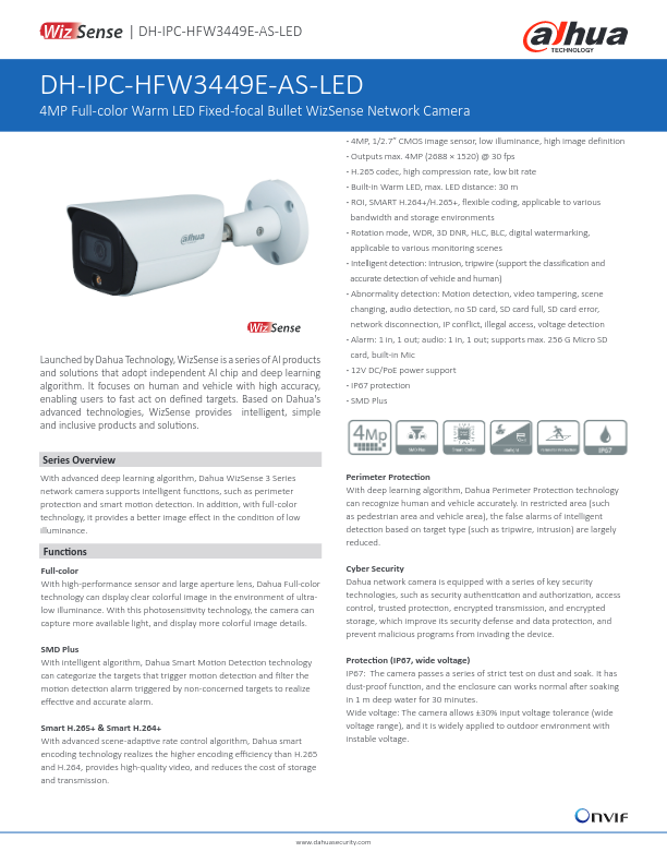 IPC-HFW3449E-AS-LED-0280B - Ficha Técnica Dahua | IBD Global España mayorista CCTV y ...
