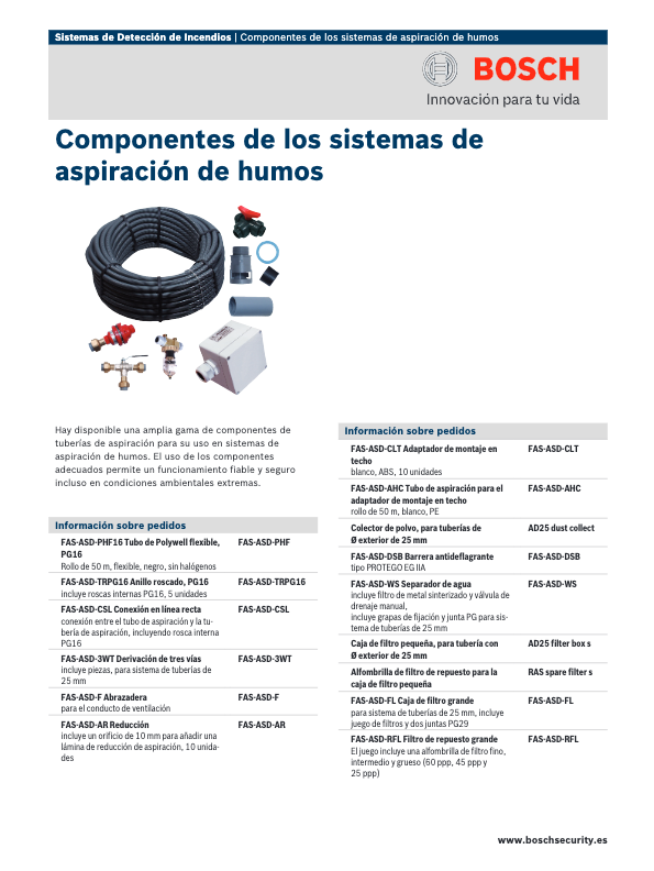 FAS-ASD-RFL - Ficha Técnica Bosch | IBD Global España mayorista CCTV y ...